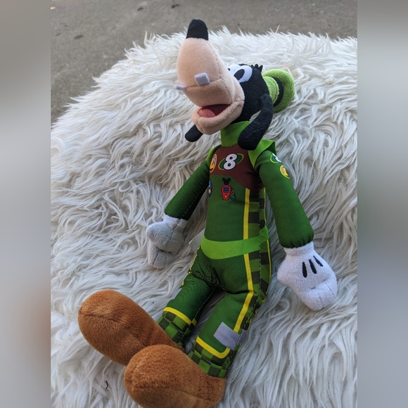 Disney | Toys | Goofy Disney Stuffed Race Car Toy | Poshmark